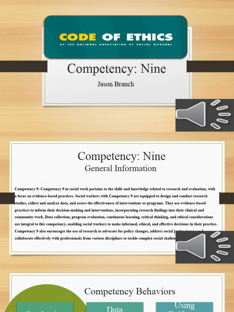 Competency 9 Powerpoint Voiceover | PDF | Program Evaluation | Evaluation