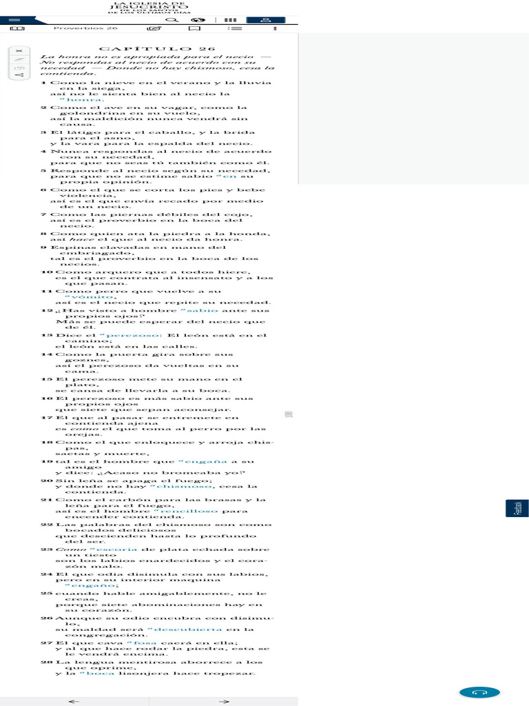 Proverbios 26 | PDF