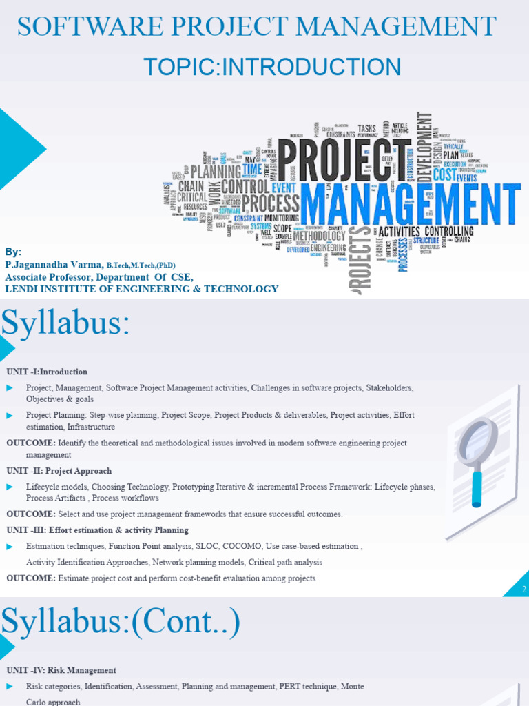 Software Project Management Overview | PDF | Project Management | Economies