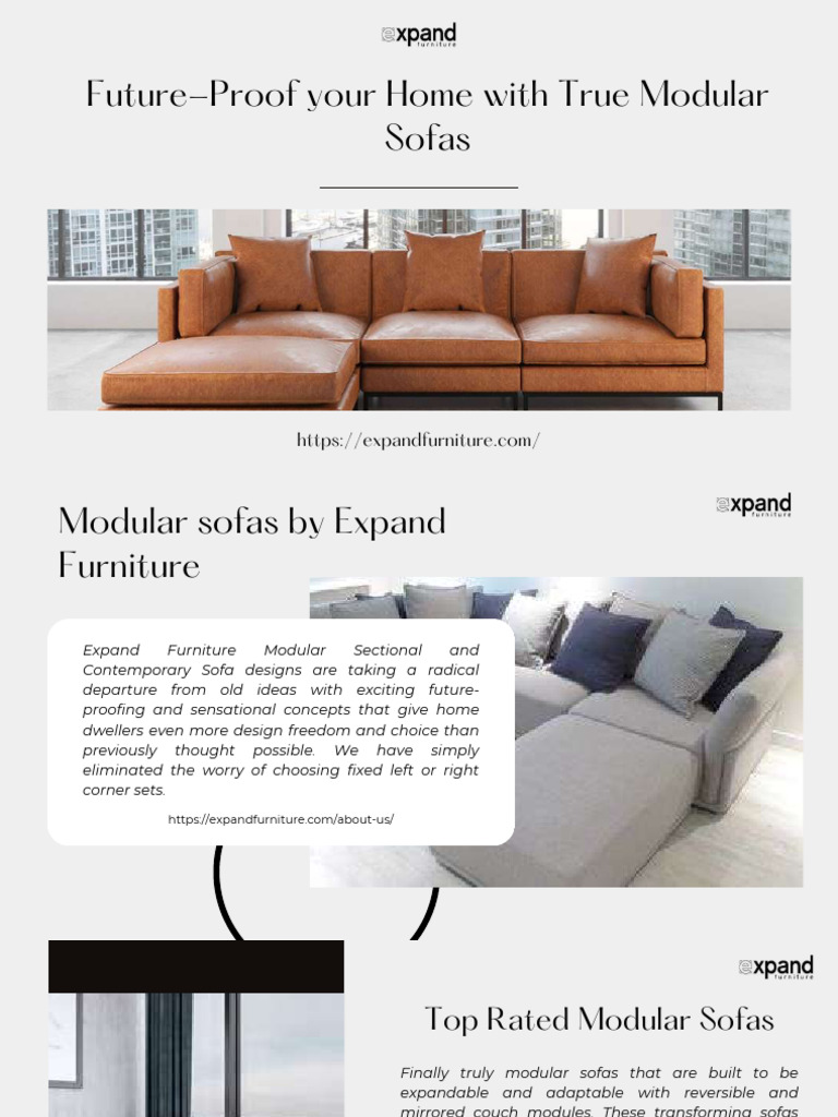 Future-Proof your Home with True Modular Sofas | Expand Furniture | PDF | Couch | Manufactured Goods