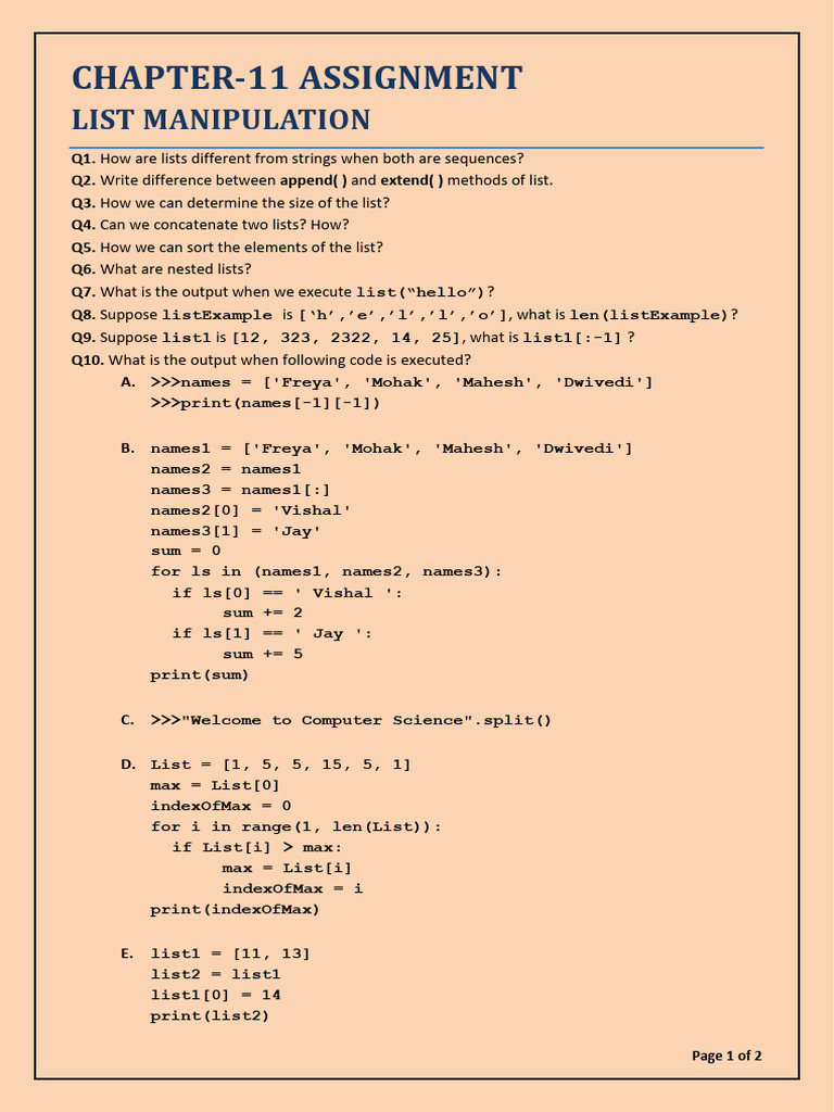 Chapter 11 Assignment | PDF | Theoretical Computer Science | Computer Programming