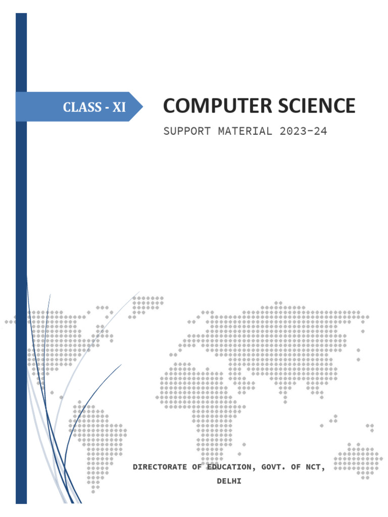 11 Computerscience Eng SM 2024 | PDF | Computer Data Storage | Random Access Memory