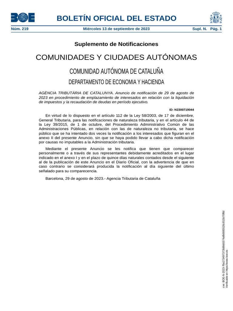 Pdfs - BOE N 2023 15b70f8d | PDF | España | Gobernancia