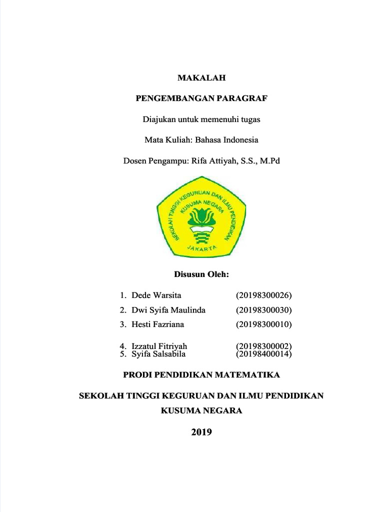 PDF Makalah Indo Paragraf - Compress | PDF