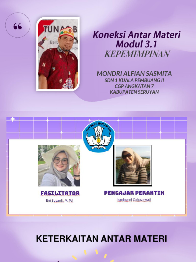 Koneksi Antar Materi Modul 3.1 | PDF