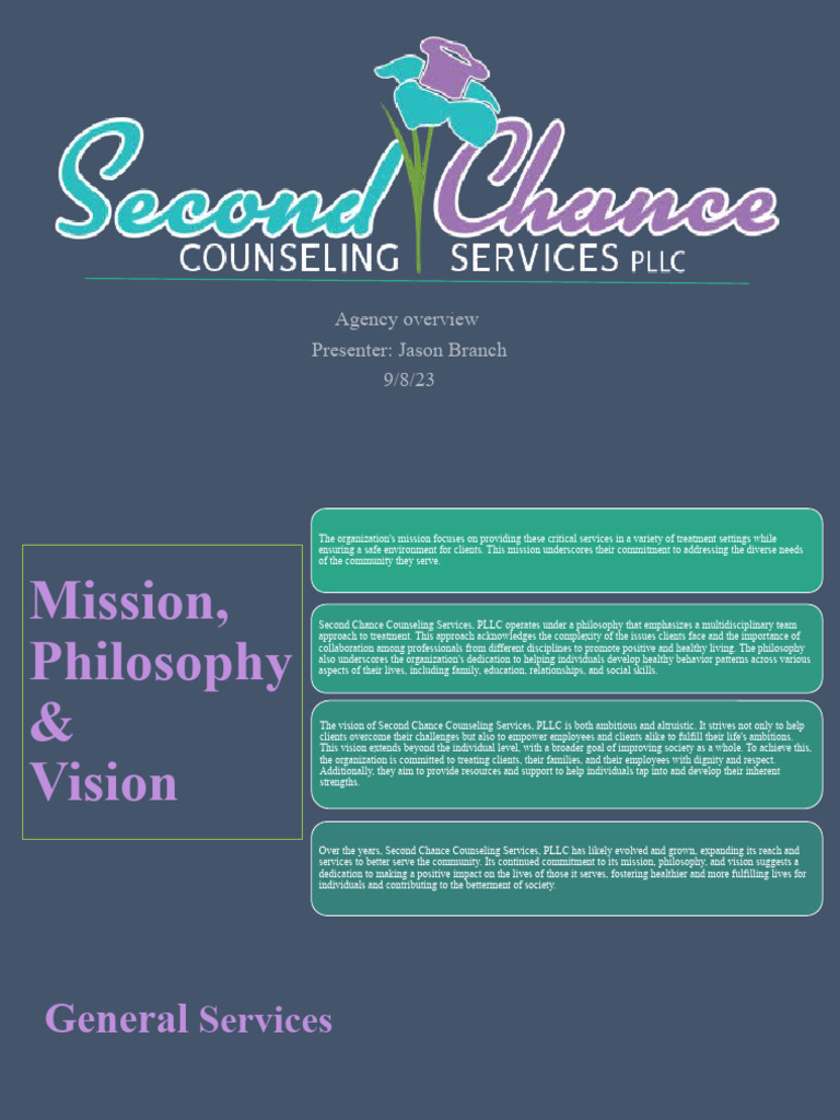 Agency Overview Presentation | PDF | Psychotherapy | Mental Health