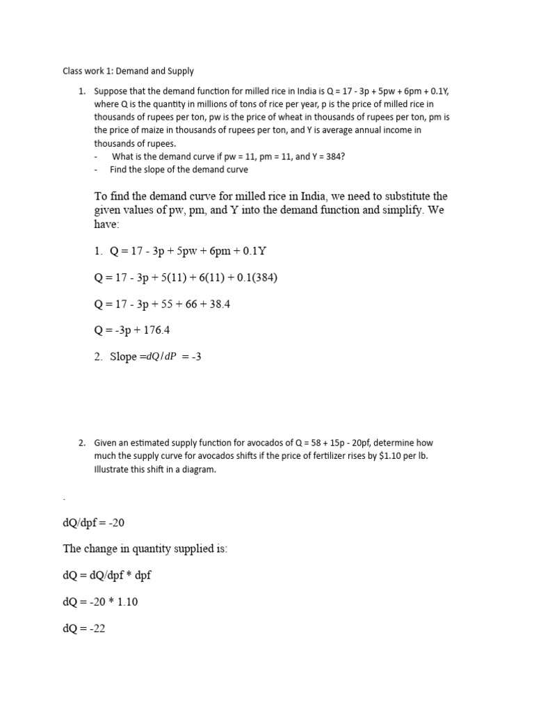 Class Work.1 Answers | PDF