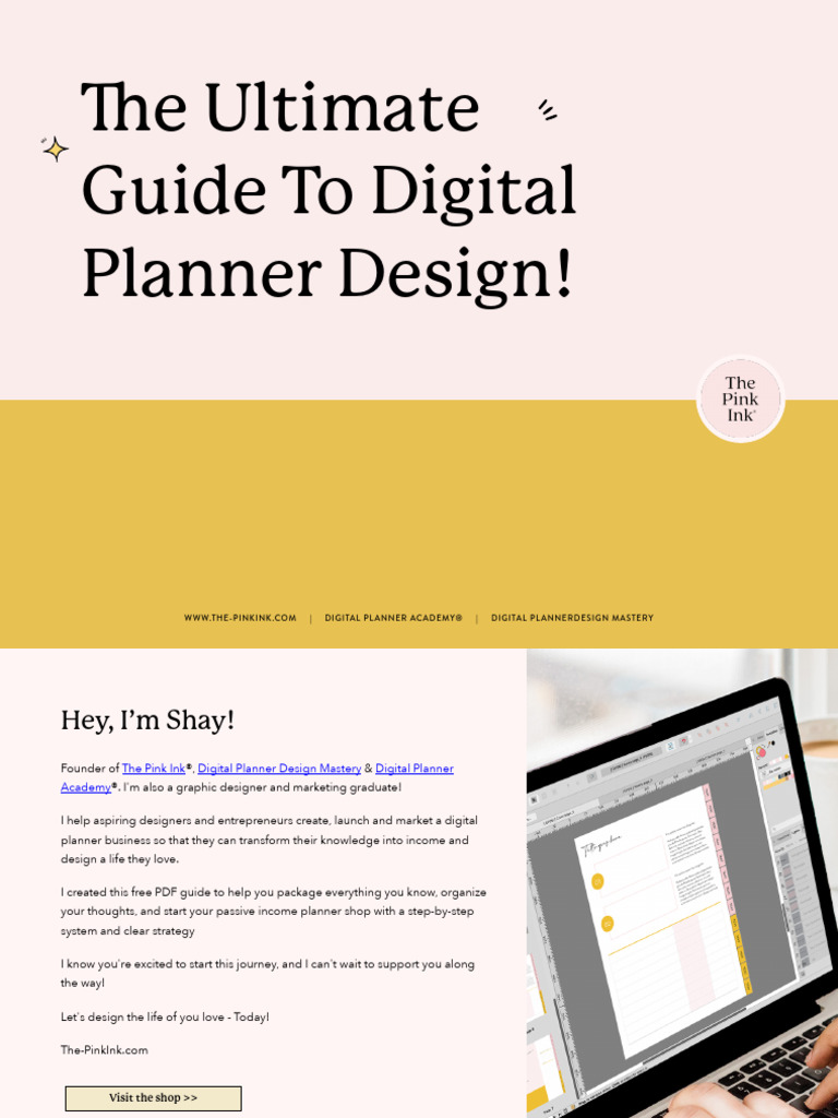 Digital Planner Design Guide - ThePinkInk - 2023 | PDF | Page Layout ...
