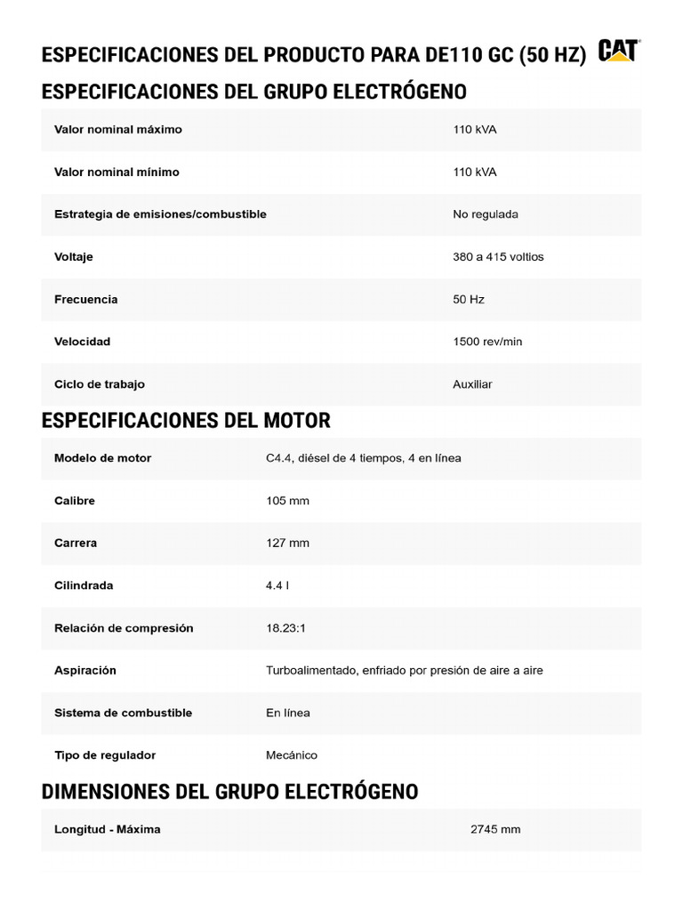 DE110 GC (50 HZ) | PDF