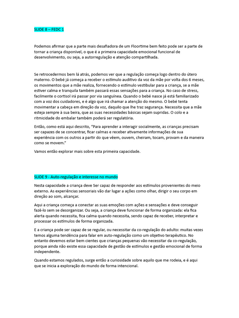 Fedc 1 | Download grátis PDF | Emoções | Aprendizado