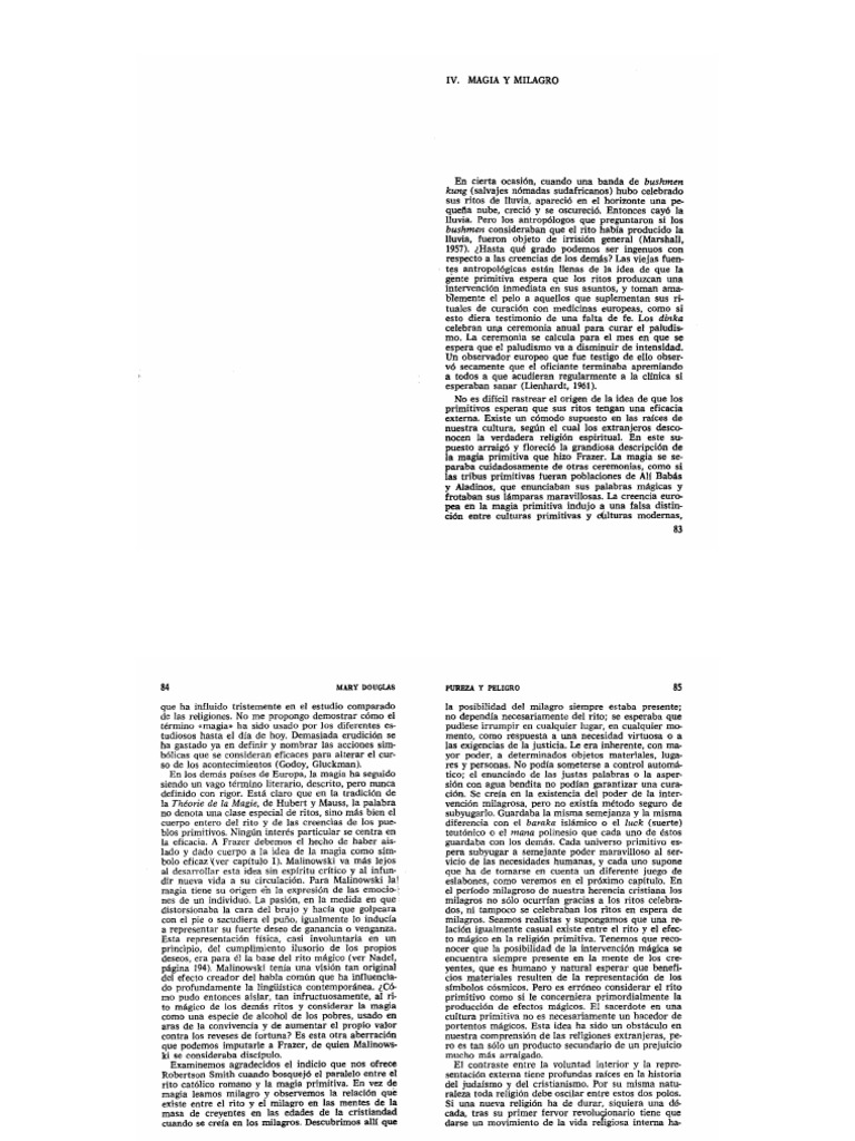 3 Douglas, Mary - Pureza y Peligro Cap4 | PDF