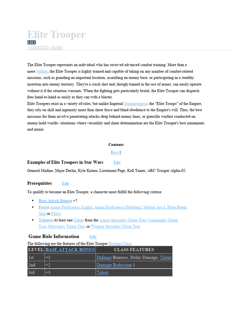 Elite Trooper | PDF | Military