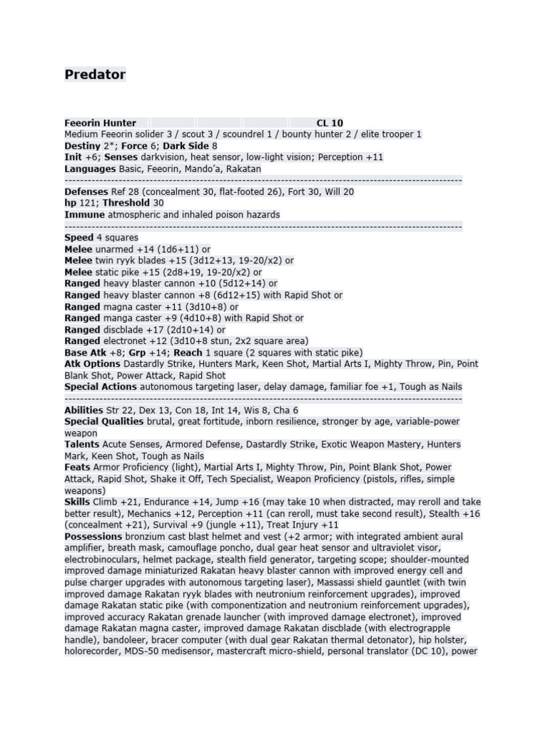 Predator | PDF | Military Technology