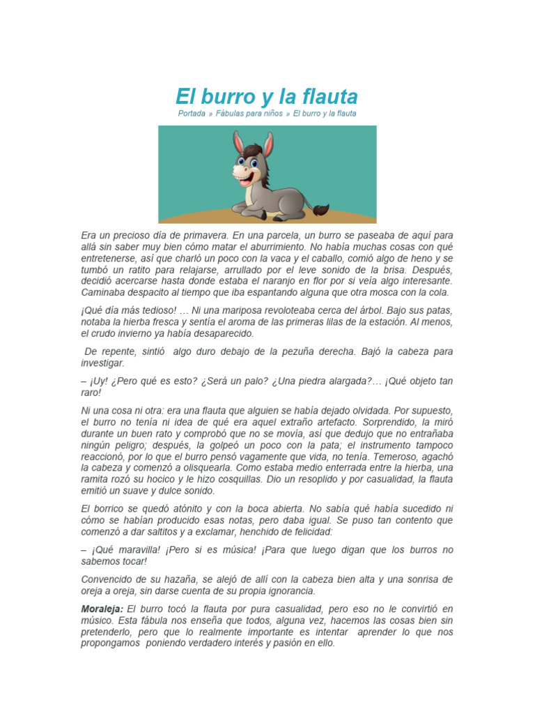 El Burro y La Flauta | PDF