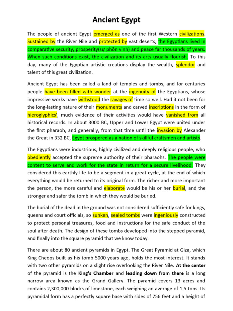 Ancient Egypt | PDF | Ancient Egypt | Pyramid