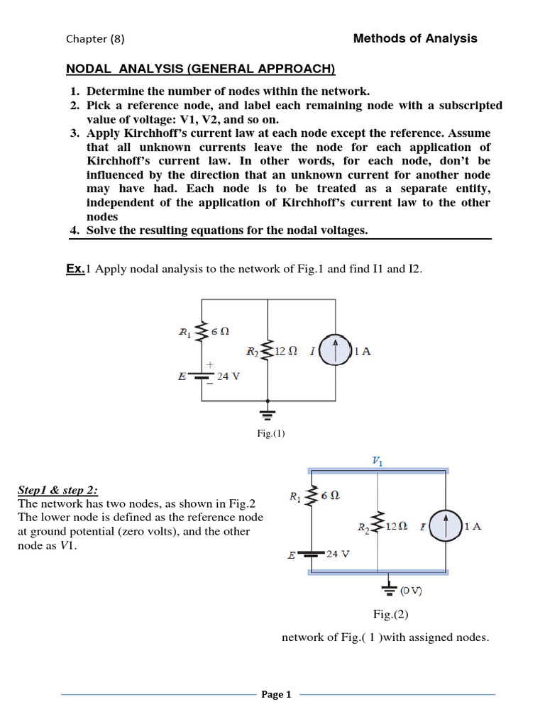 Chapter (8) : Step1 & Step 2 | PDF | Equations | Electrical Circuits