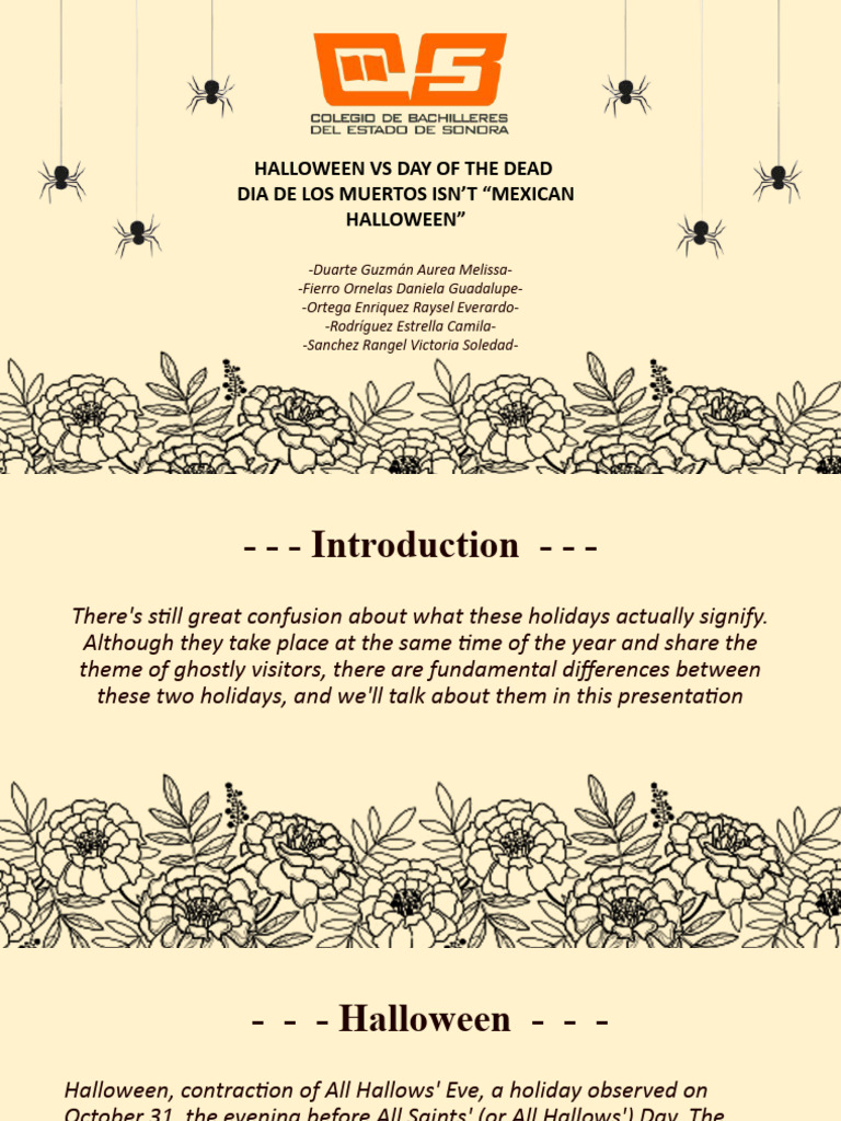 Halloween Vs Day of The Dead | PDF | Halloween | Trick Or Treating