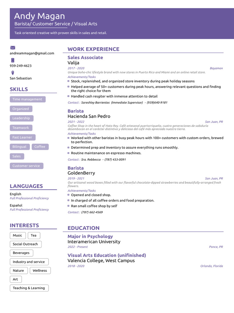 Andy's Resume | Download Free PDF | Learning