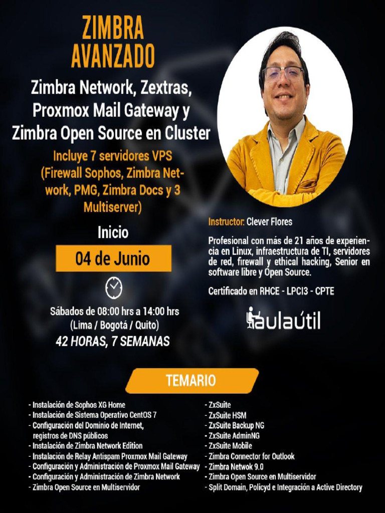 Cursos Zimbra | PDF
