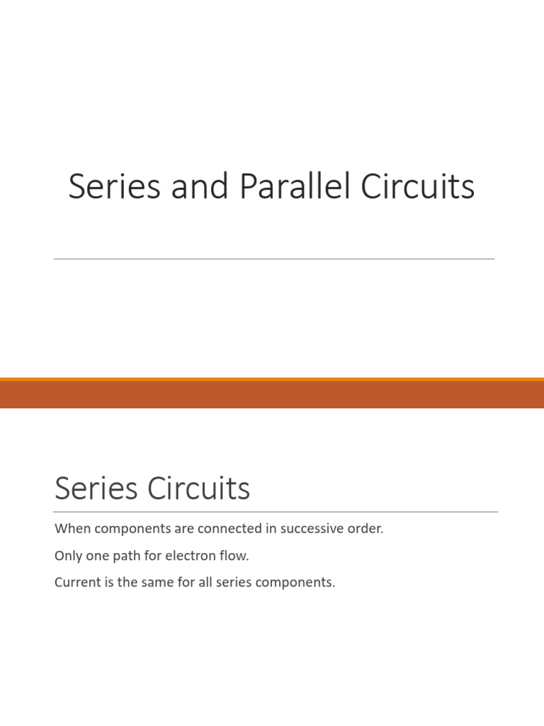 Series and Parallel Circuits v2 | PDF | Series And Parallel Circuits ...