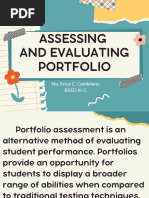 Assessment - Essential Elements of Portfolio | PDF | Pedagogy | Teaching