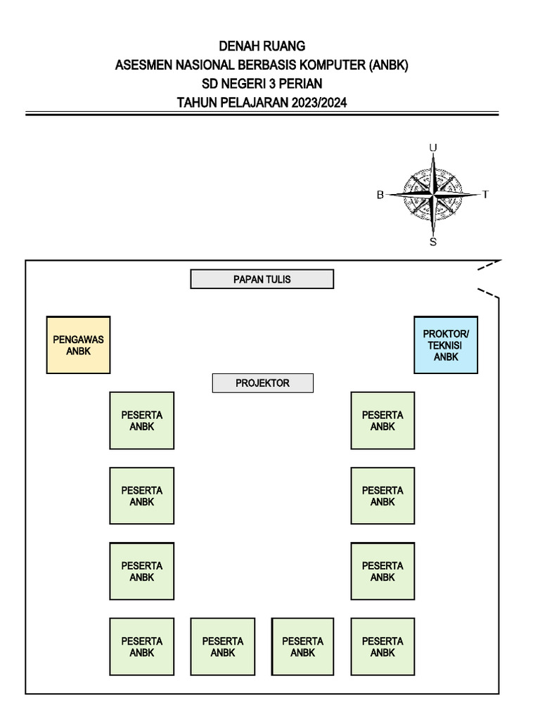 Denah Ruang Anbk 2023 | PDF