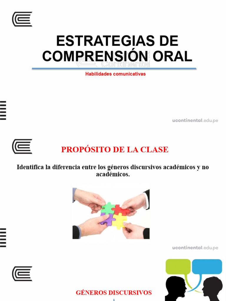 Géneros Discursivos en Estrategias Orales | PDF | Comunicación humana