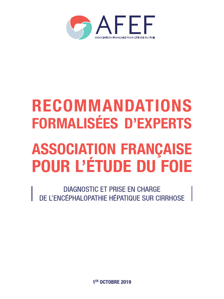 Recommandations AFEF Prise en Charge Et Diagnostic EH Sur Cirrhose | PDF | Sciences et mathématiques
