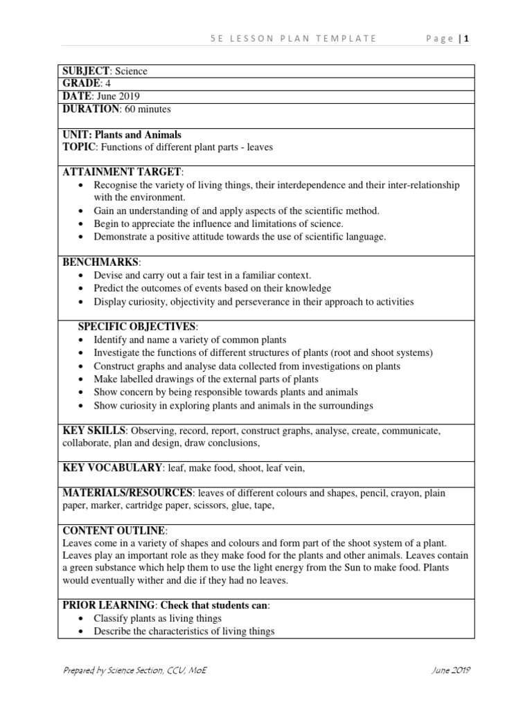 Grade 4 Science Plants and Animals | PDF