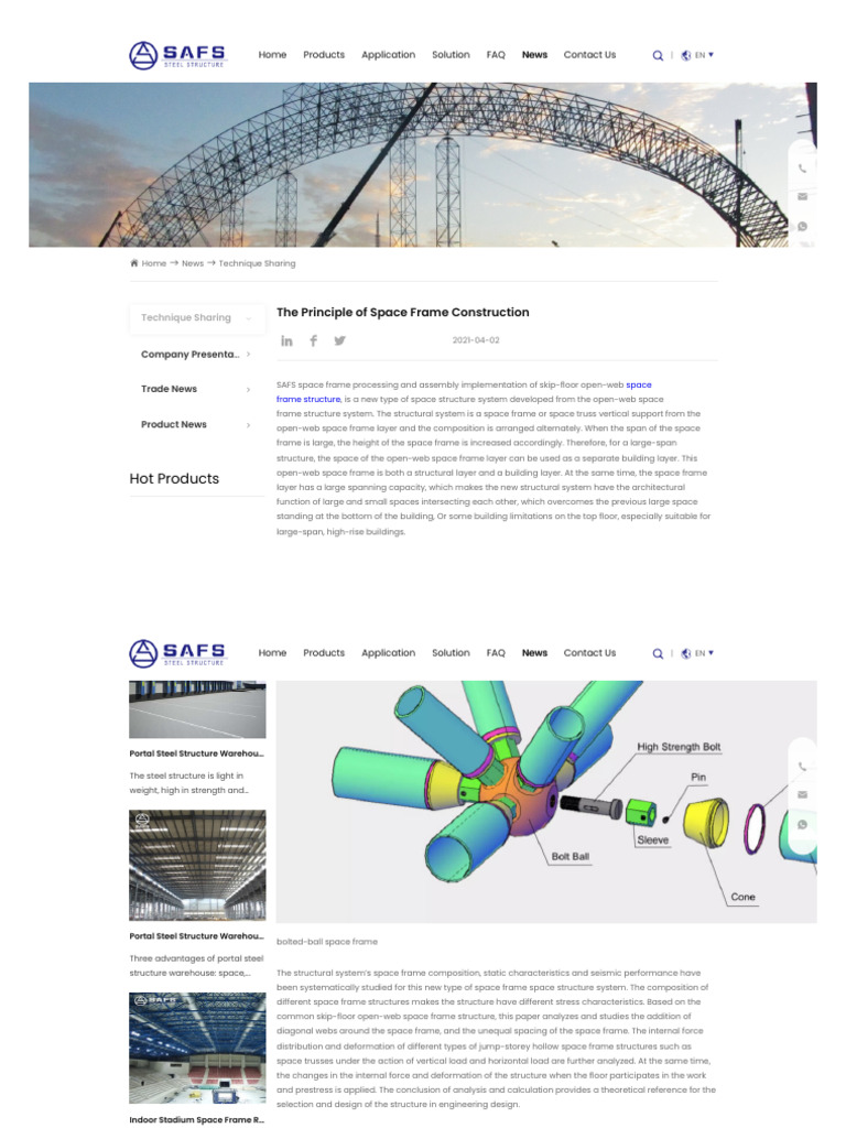 The Principle of Space Frame Construction | PDF | Framing (Construction ...