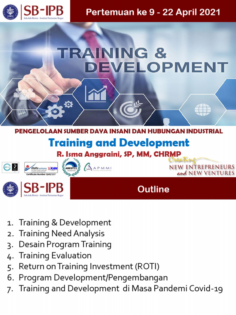 Chapter 9 - Training Development-22 April 2021 PDF | PDF | Bisnis ...