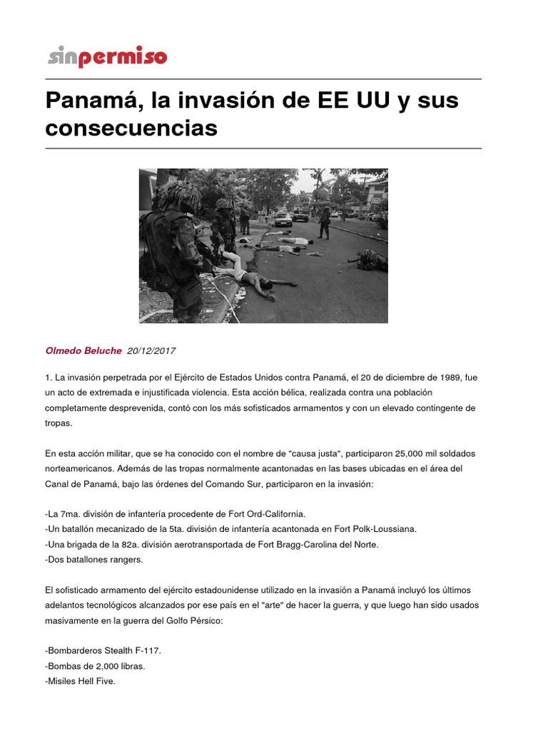 M13 Sinpermiso-Panama La Invasion de Ee Uu y Sus Consecuencias-2017!12 ...