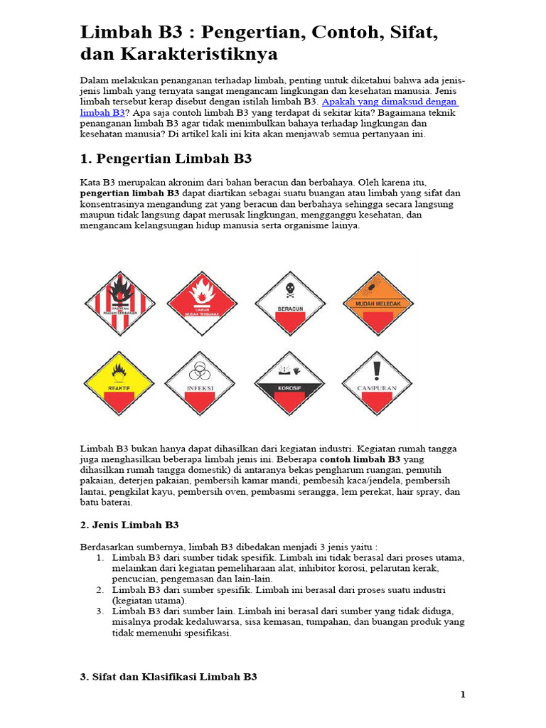 Limbah B3 | PDF | Sains & Matematika