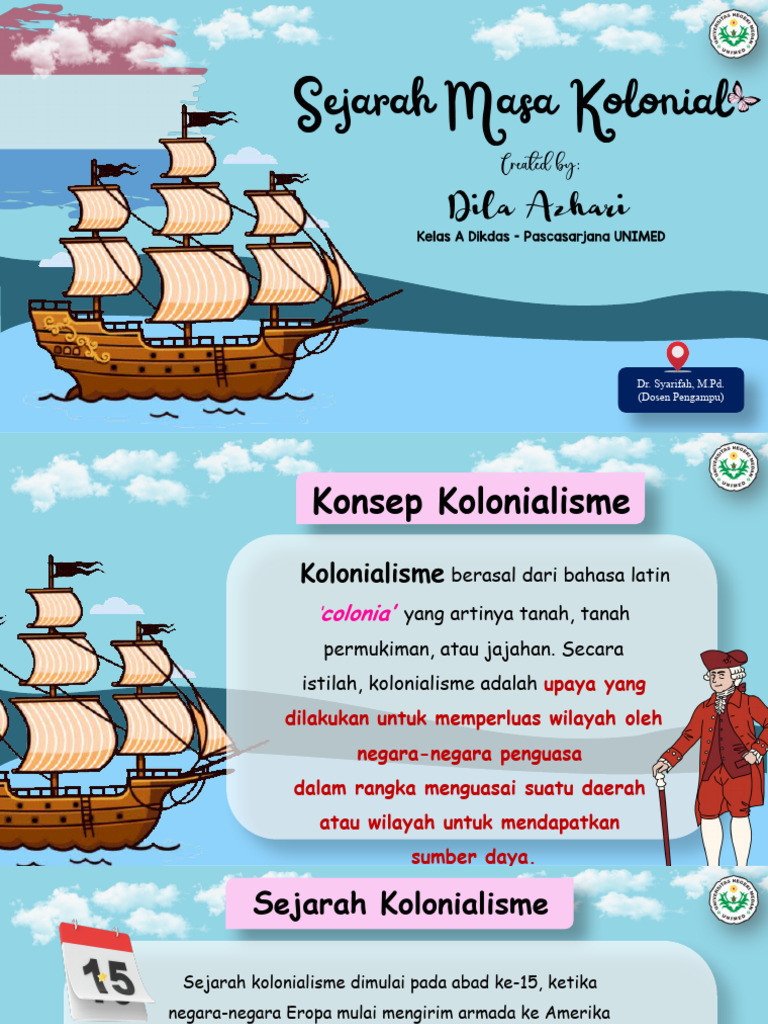 PPT Dila Azhari - Sejarah Masa Kolonial | PDF