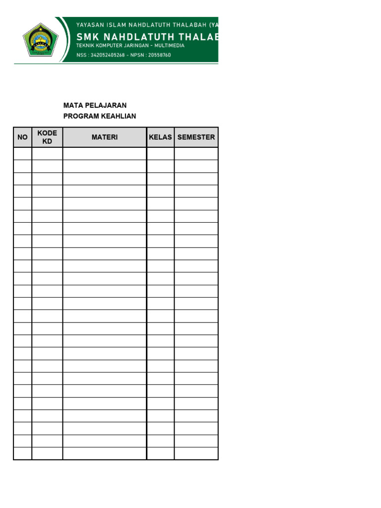 Format Kisi Soal Usp | PDF