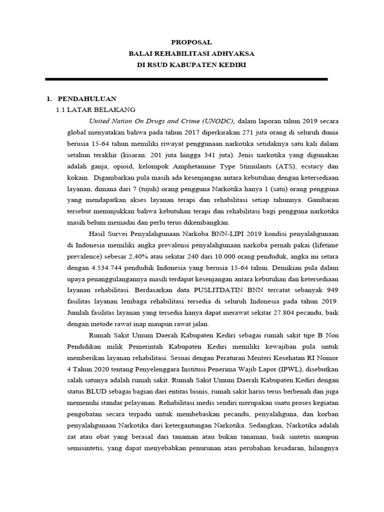 Proposal Balai Rehab | PDF