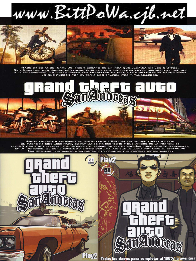 Guia Completa Del Juego Grand Theft Auto San Andreas para PS2 | PDF
