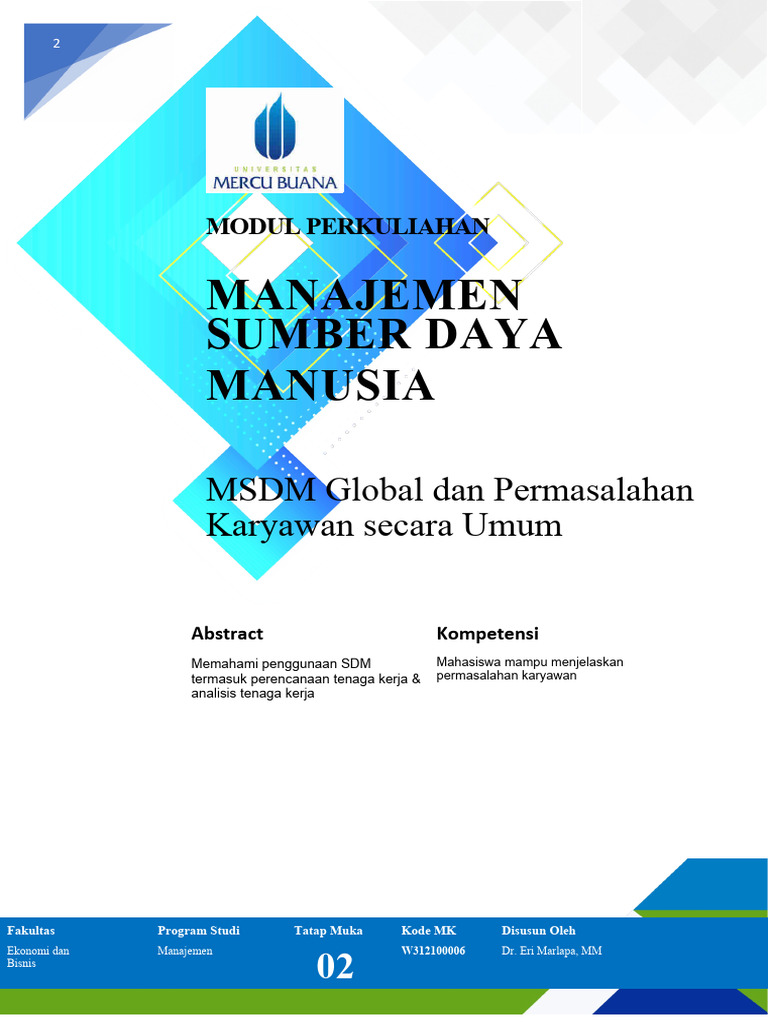 Modul 2 MSDM | PDF
