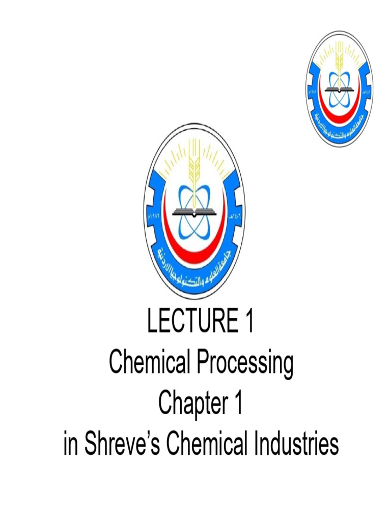 Lecture 1 - Chapter 1 | PDF | Chemical Industry | Chemical Substances