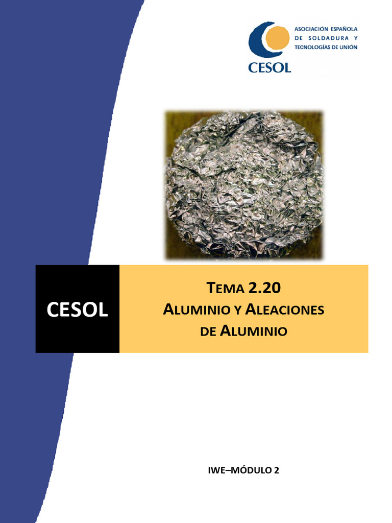 IWE - Tema 2.20.aluminio y Aleaciones de Aluminio - Rev4 | Descargar gratis PDF | Aluminio ...