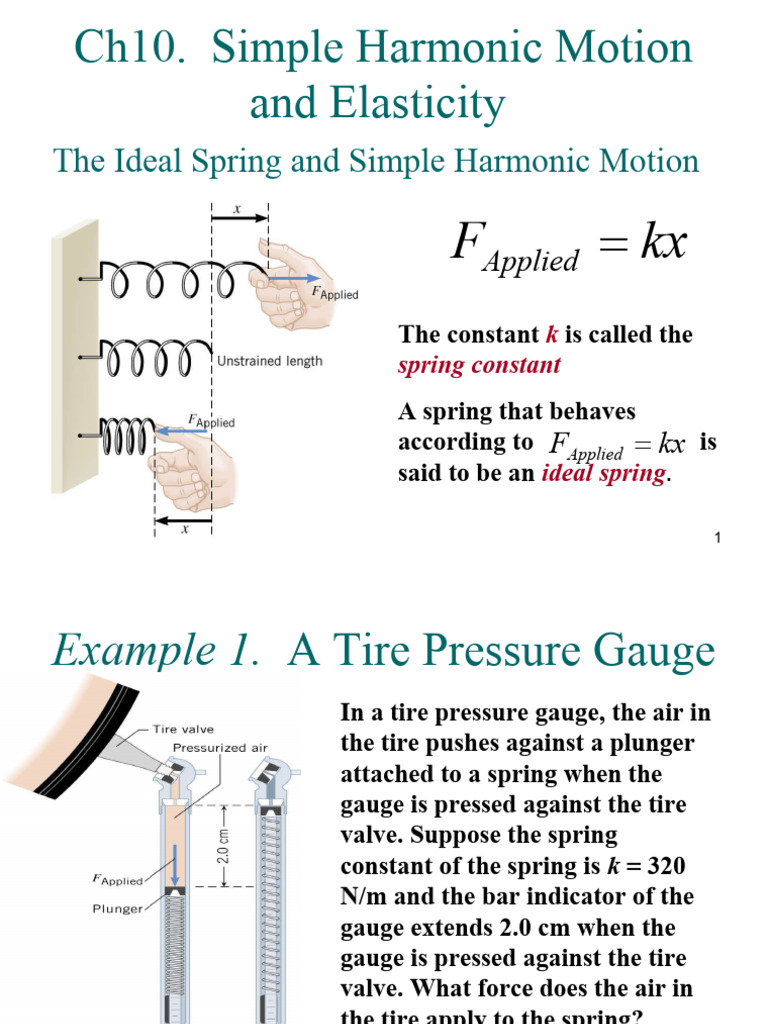 Simple Harmonic Motion & Elasticity | PDF | Damping | Oscillation