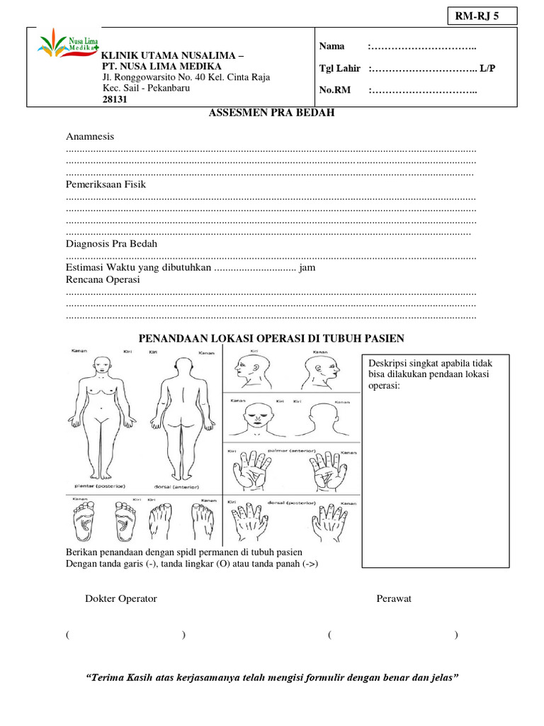 Form Tindakan Igd | PDF