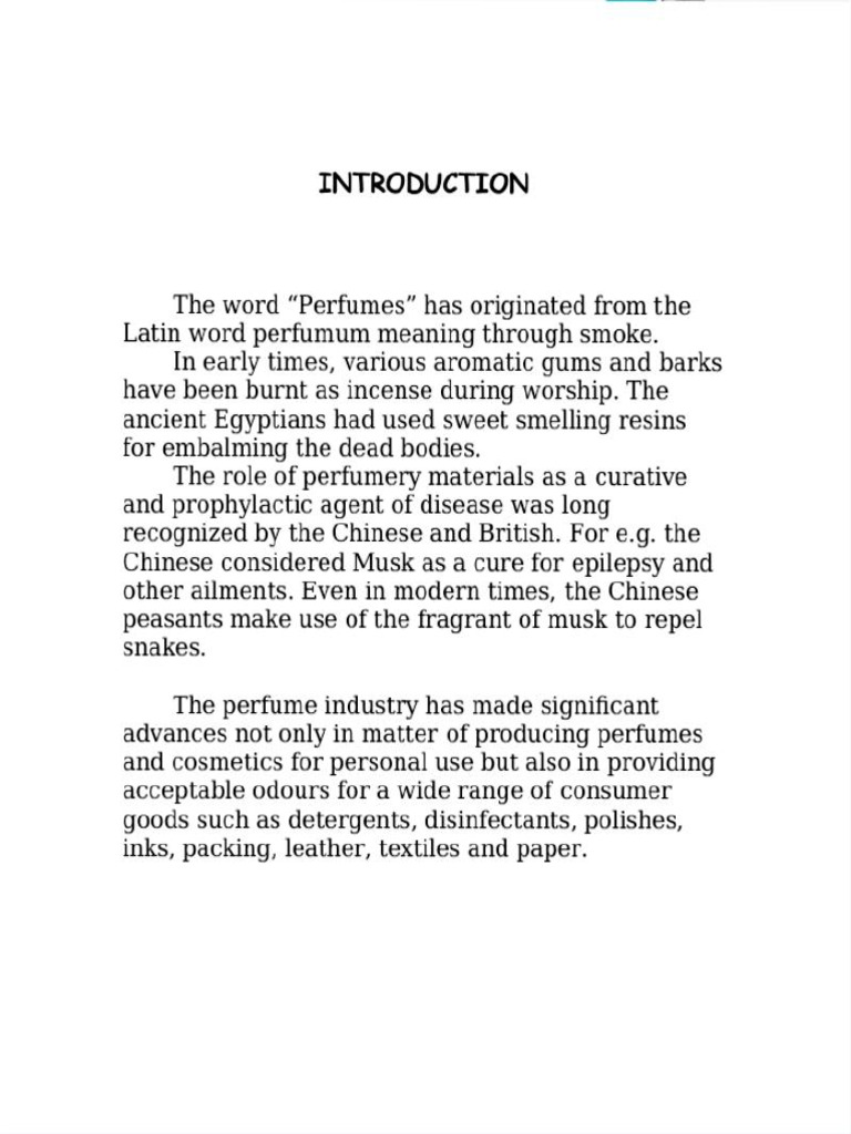 Perfume Chemistry | PDF