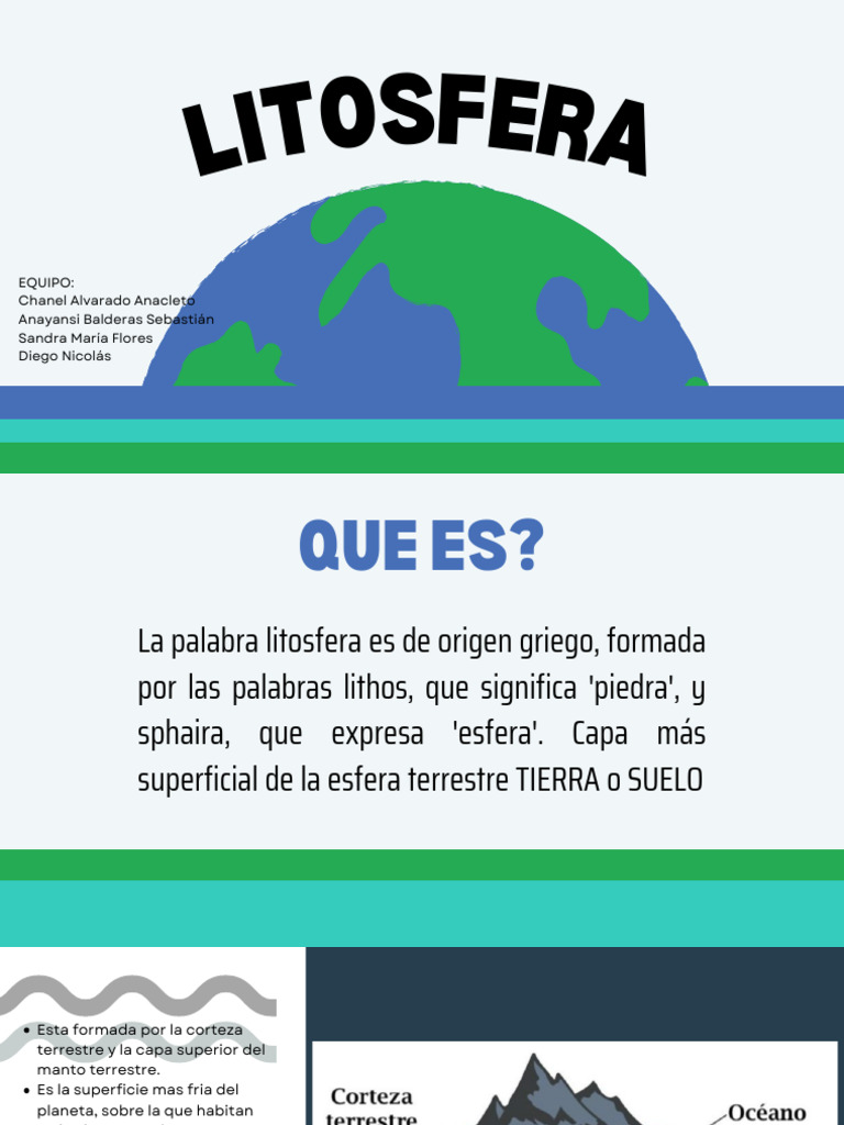 Definición y características de la litosfera | PDF