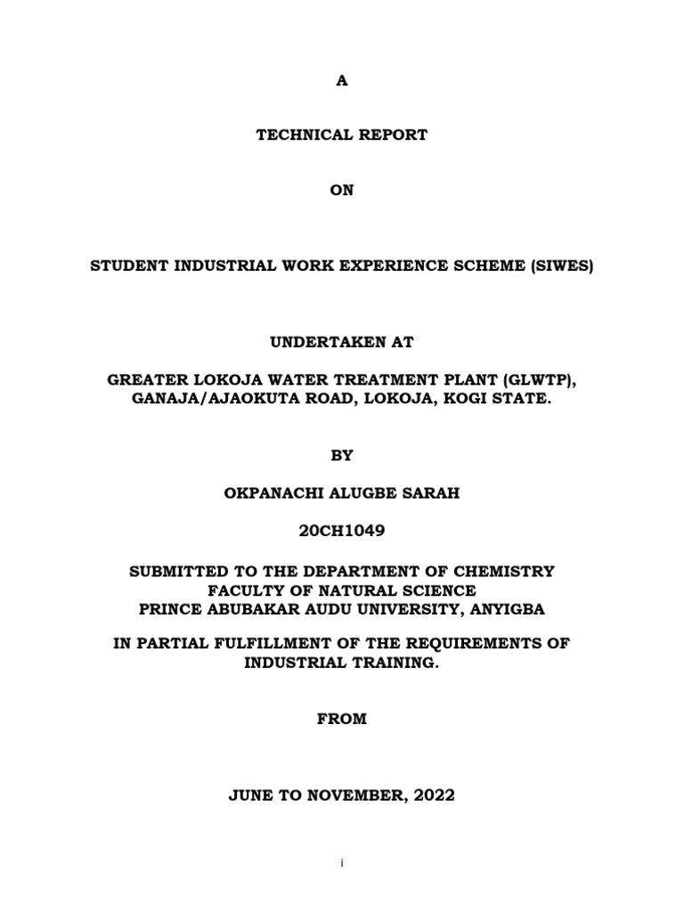 Siwes Report | PDF | Business