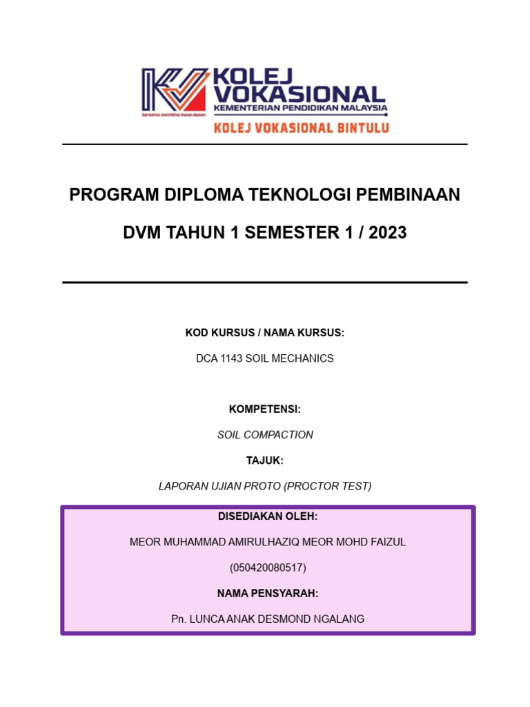 Laporan Ujian Proto | PDF