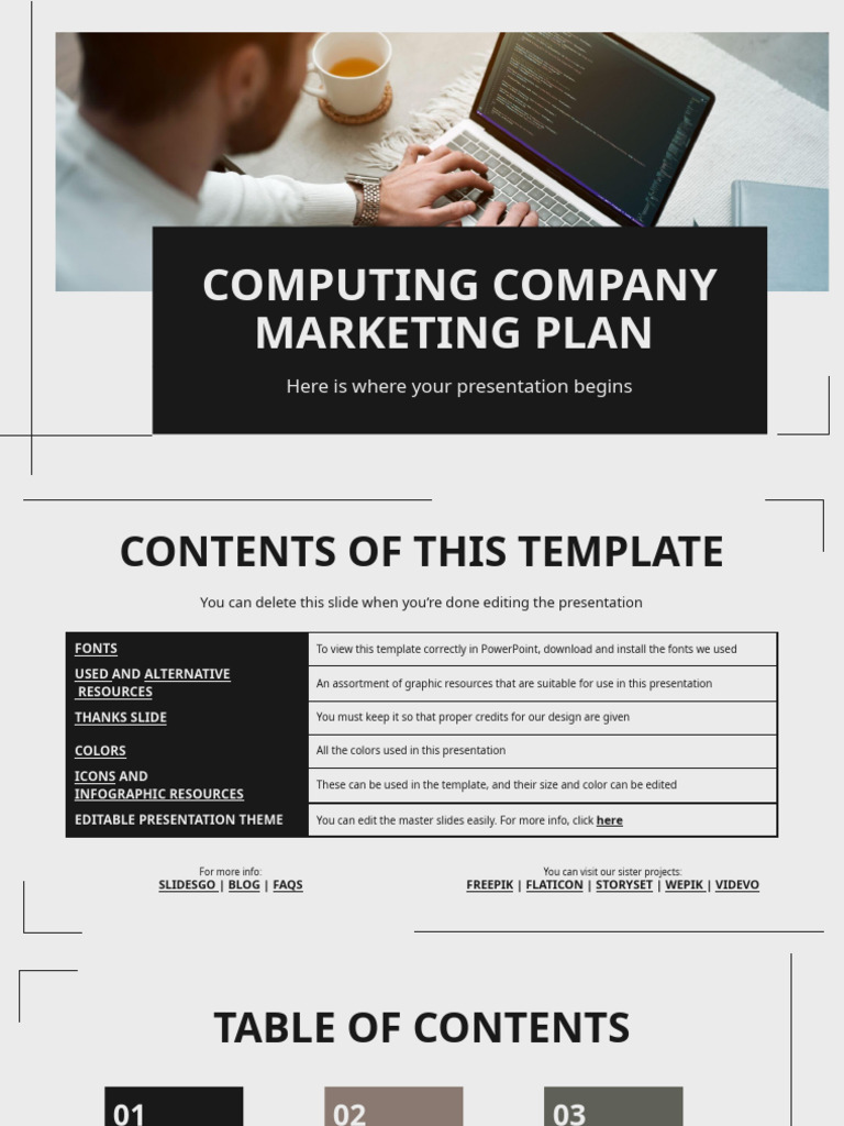 Computing Company Marketing Plan | PDF | Planets | Saturn