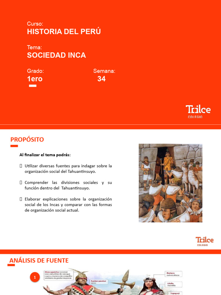 HP-1°- SOCIEDAD INCA | PDF | Imperio Inca | Perú