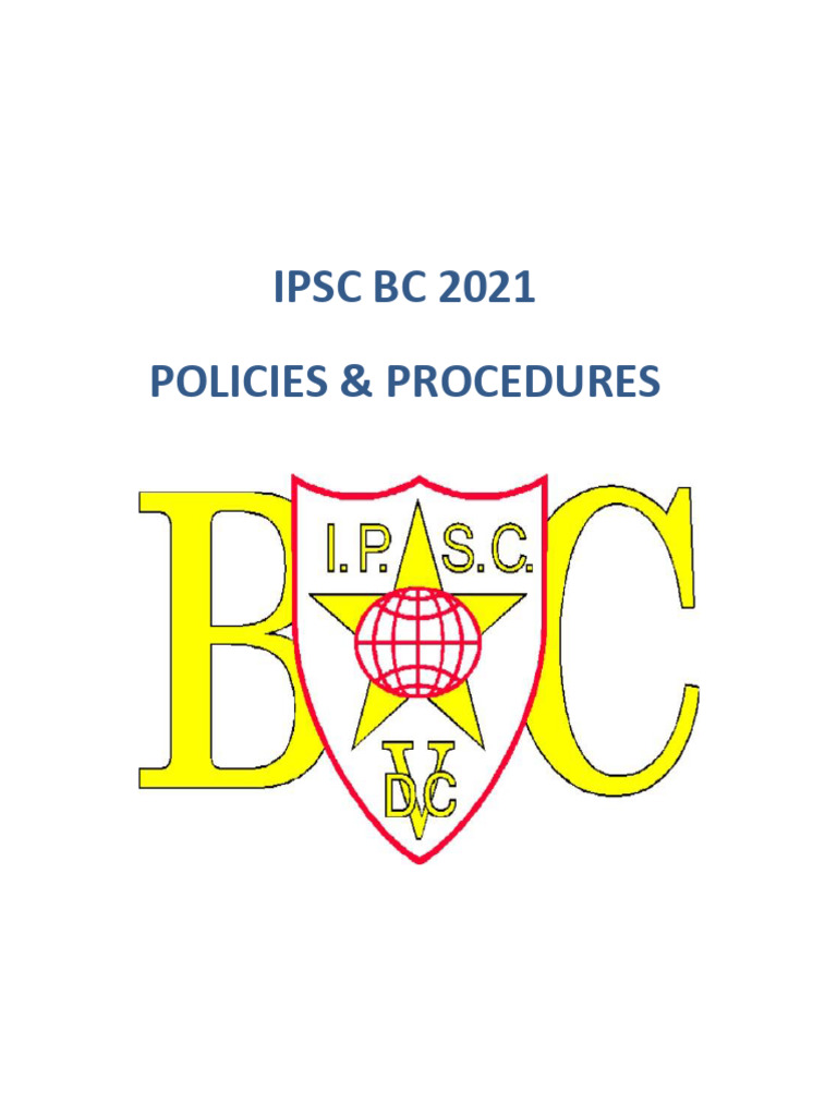 IPSC BC 2021 Policies & Procedures | PDF
