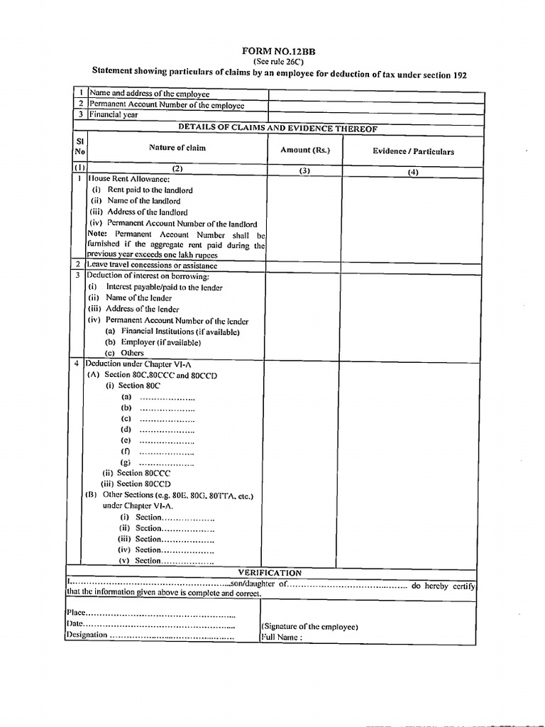 form no 12bb_0001_0001 | PDF